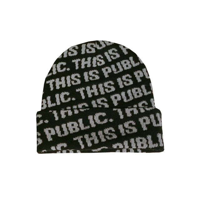 PUBLIC - This is PUBLIC Beanie - Black – Board Of Missoula