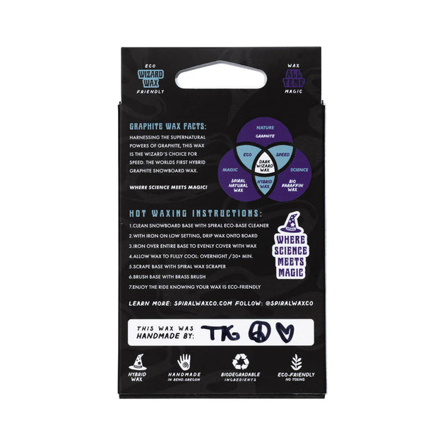 Spiral Wax Co. - Dark Wizard Graphite Wax - All-Temp – Board Of Missoula