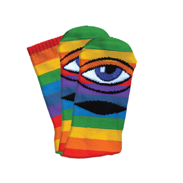 Toy Machine - Sect Eye Sock - Rainbow – Board Of Missoula